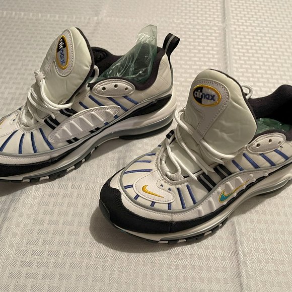 Nike Air | Shoes | Nike Air Max 98 Premium Teal Nebula Mens Size 75 ...